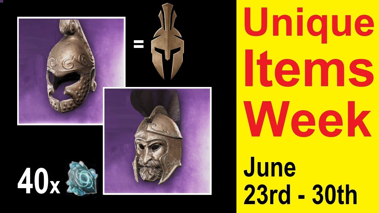 Assassins Creed Odyssey - Unique items in June - Darksteel Mask and ...