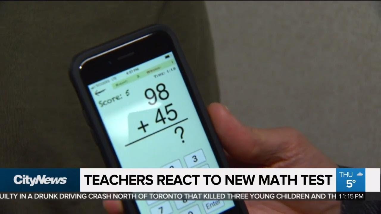 Teachers react to news of mandated math tests - YouTube