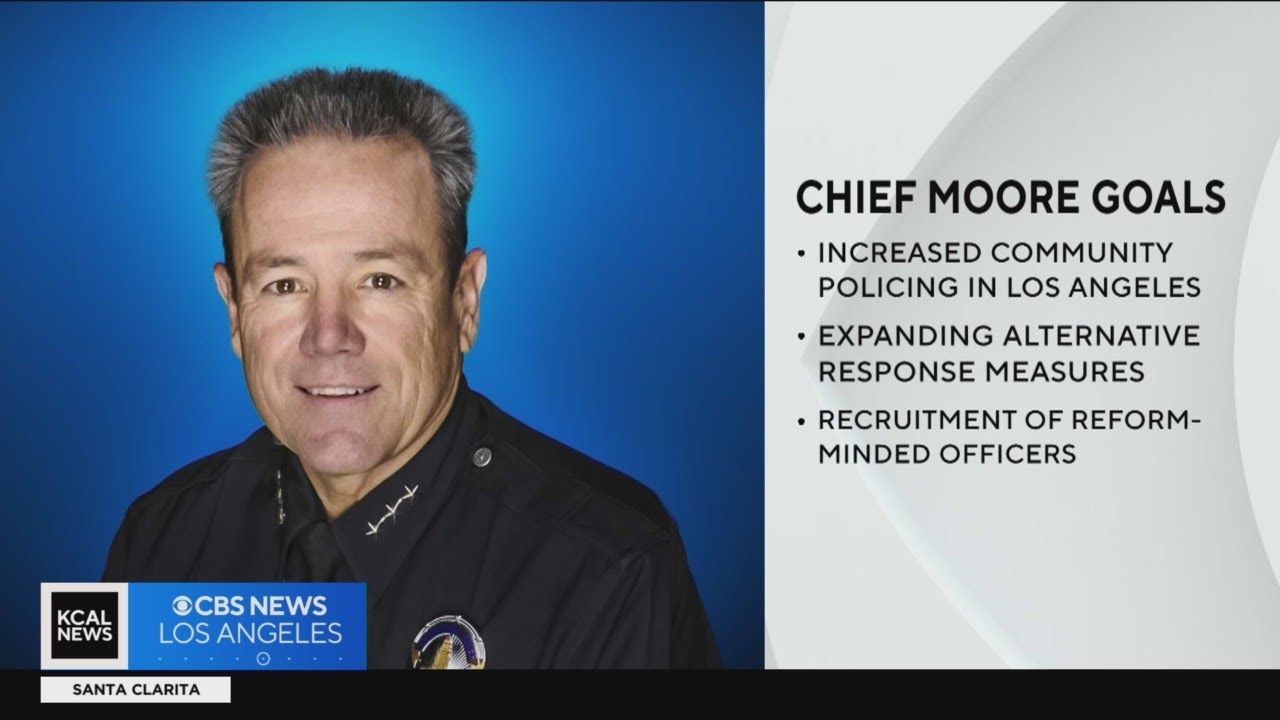 LAPD Chief Michel Moore is reappointed to 2nd term - YouTube