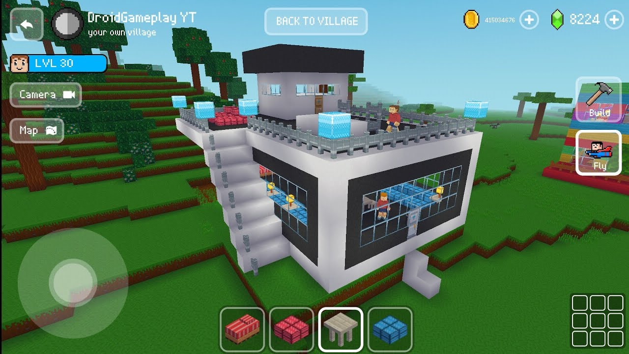 Luxury Furnished Modern House - Block Craft 3d: Building Game - YouTube