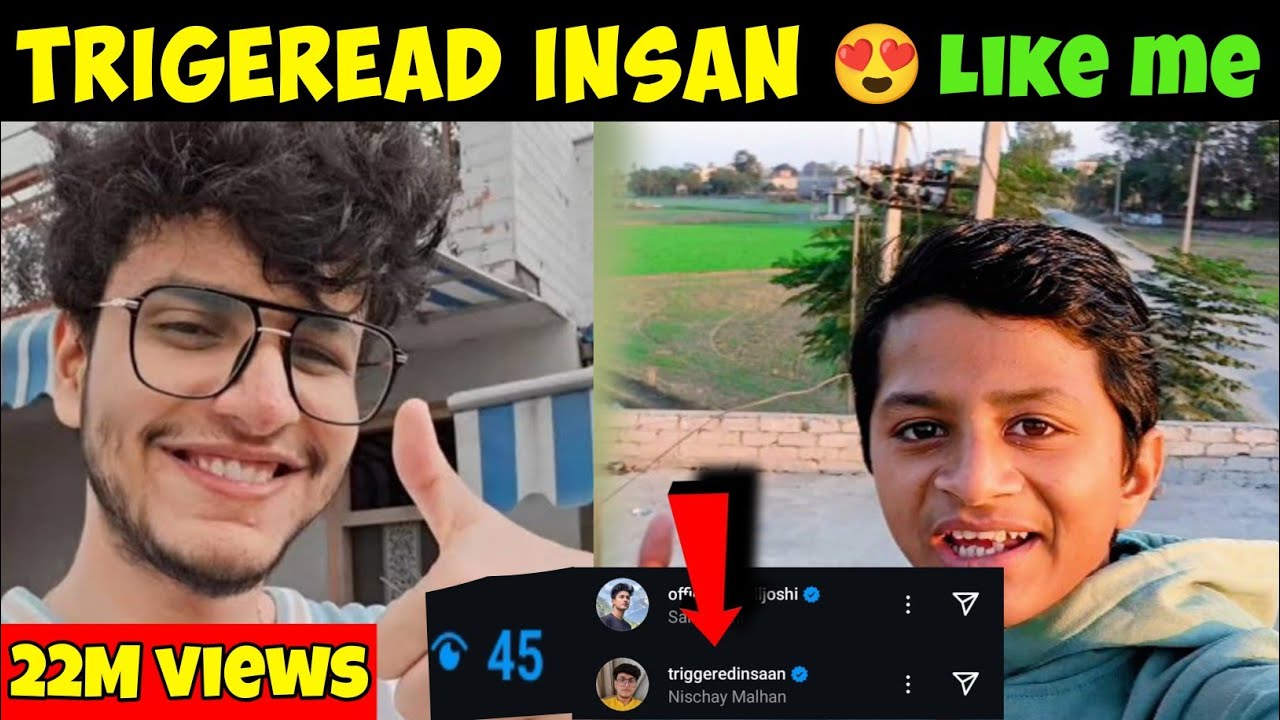 Triggered Insaan Like My Video 😍 @triggeredinsaan @FukraInsaan - YouTube