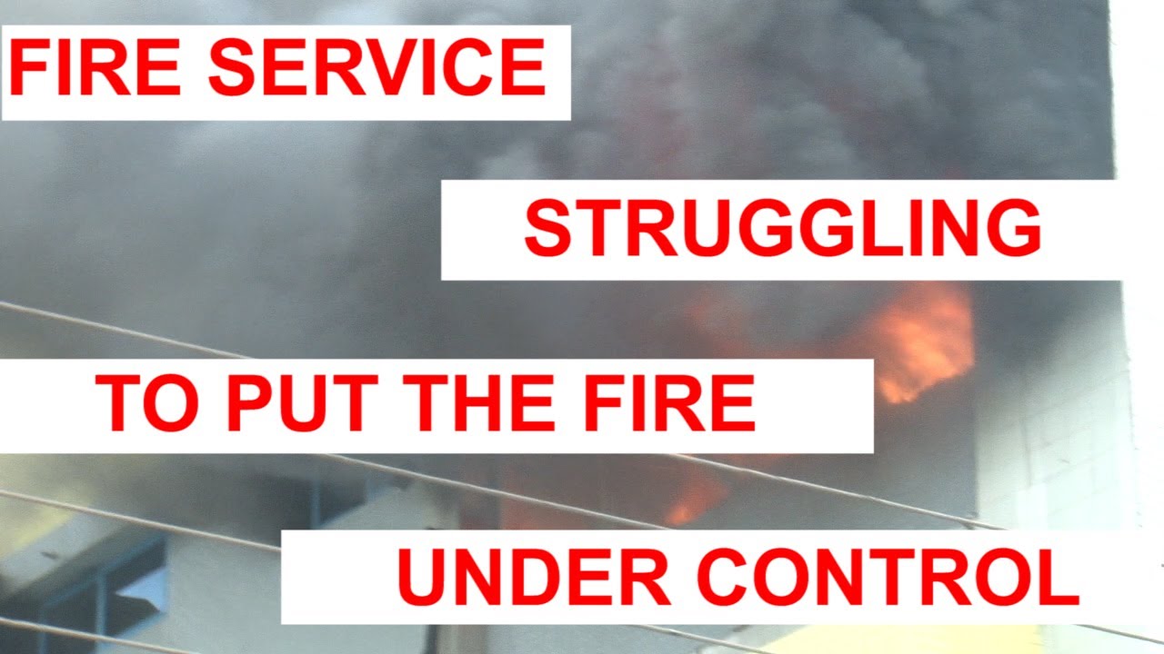 GRA FIRE : Fire Service Struggling To Put The Fire Under Control - YouTube