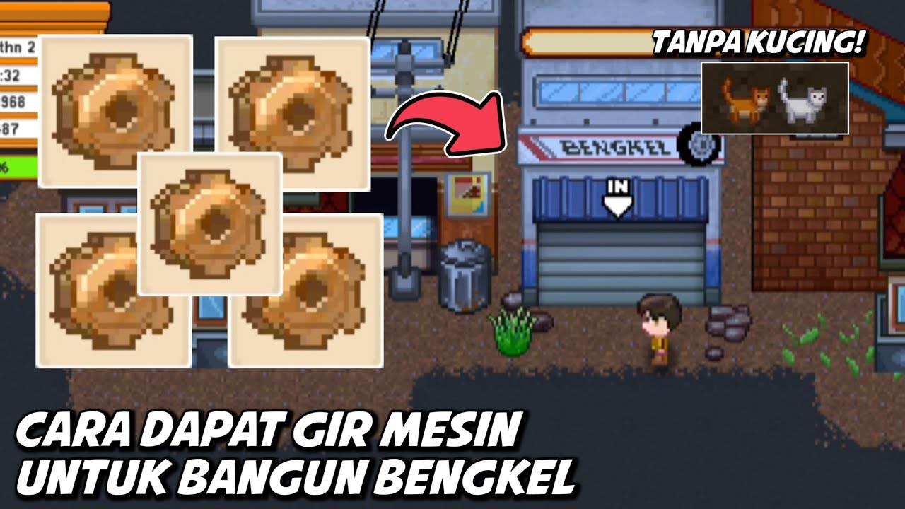 Cara mendapatkan gir mesin di Citampi Stories tanpa kucing!! - YouTube
