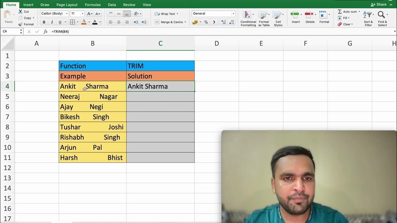 Stop Wasting Time! Clean Up Your Excel Data with the TRIM Function (Simple Hack!) - YouTube