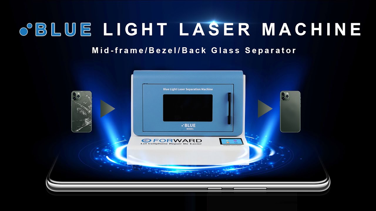 Blue light laser separaion machine - YouTube