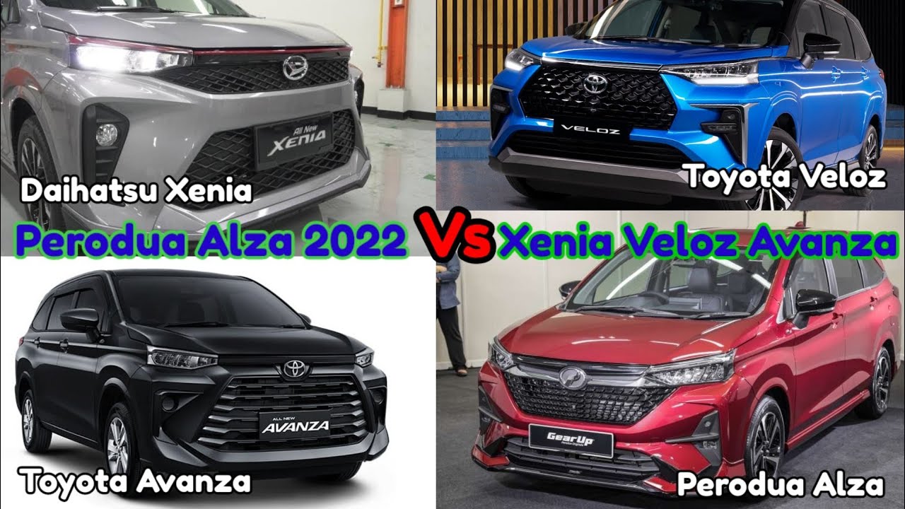 Perodua Alza Mpv 2022 Vs Xenia Veloz Avanza - YouTube