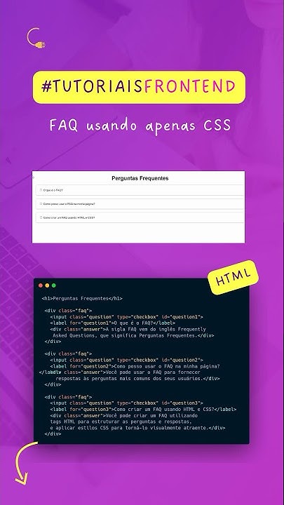 Deseja criar um FAQ interativo para o seu site? #programação #code # ...