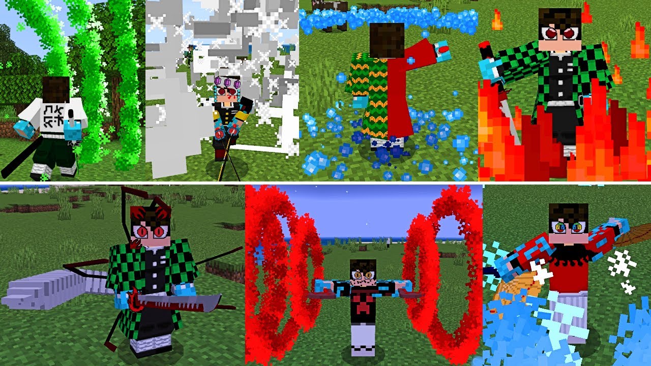 Addon de Kimetsu no Yaiba para Minecraft PE || DEMON SLAYER RG Mod MCPE ...