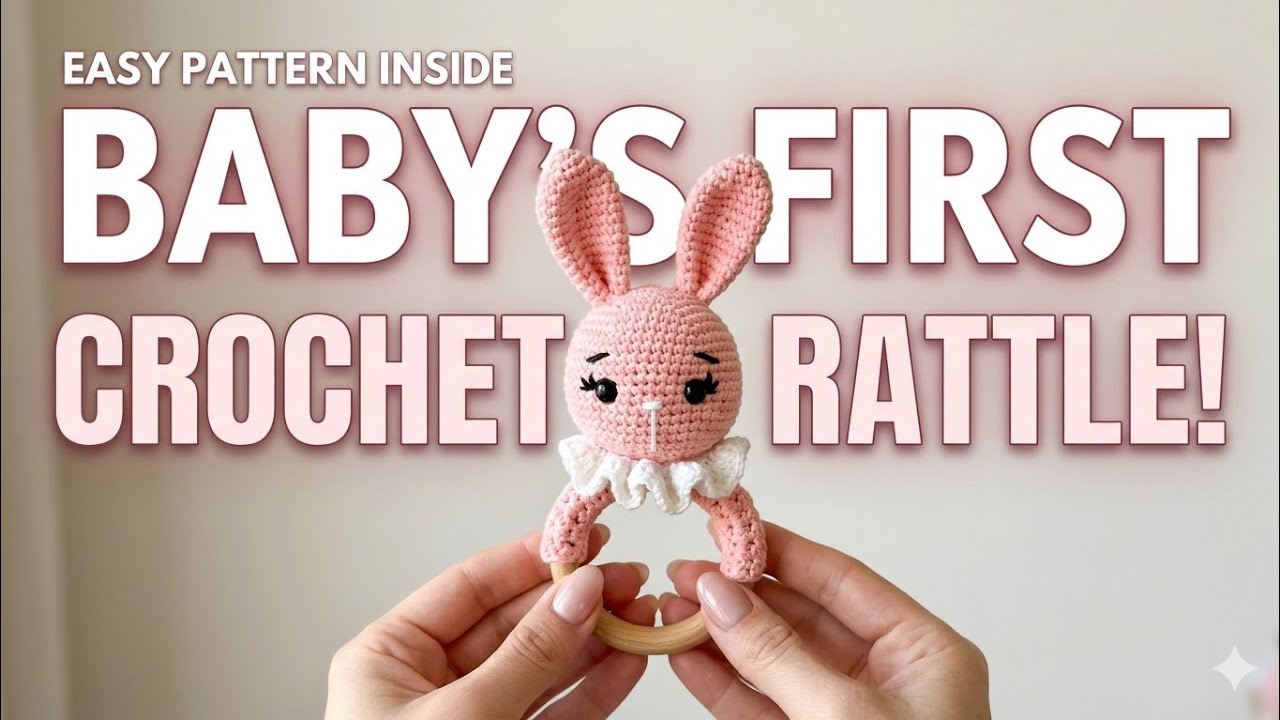 Aesthetic Crochet Bunny Teether | Modern Amigurumi Tutorial - YouTube