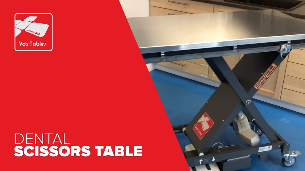 Vet-Tables veterinary scissors dental table by Dispomed veterinary ...