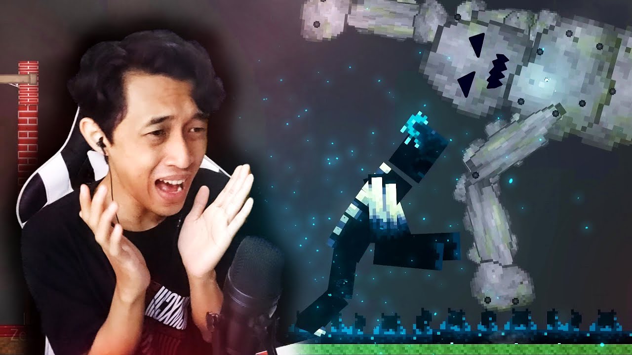MINECRAFT WARDEN 𝗩𝗦 RAJA STONE GOLEM VERSI 2D..!!😱 MAFIA KEJU REACTION ...