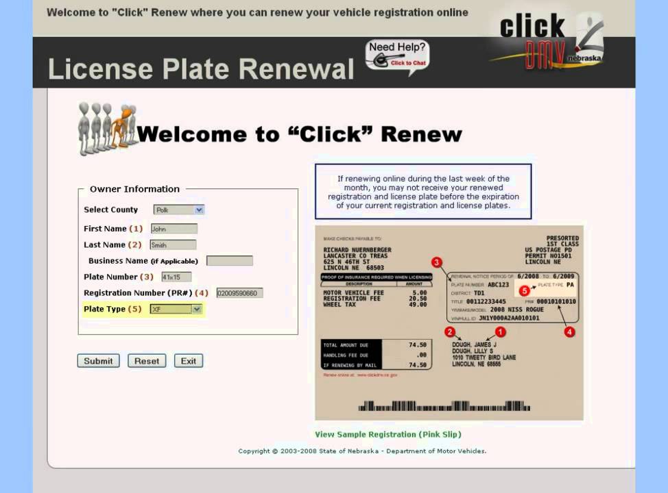 How to Renew Your Nebraska License Plates Online - YouTube