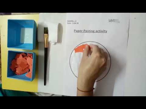 Paper Pasting Activity For Kids | World of Shapes - Circle | Do At Home ...