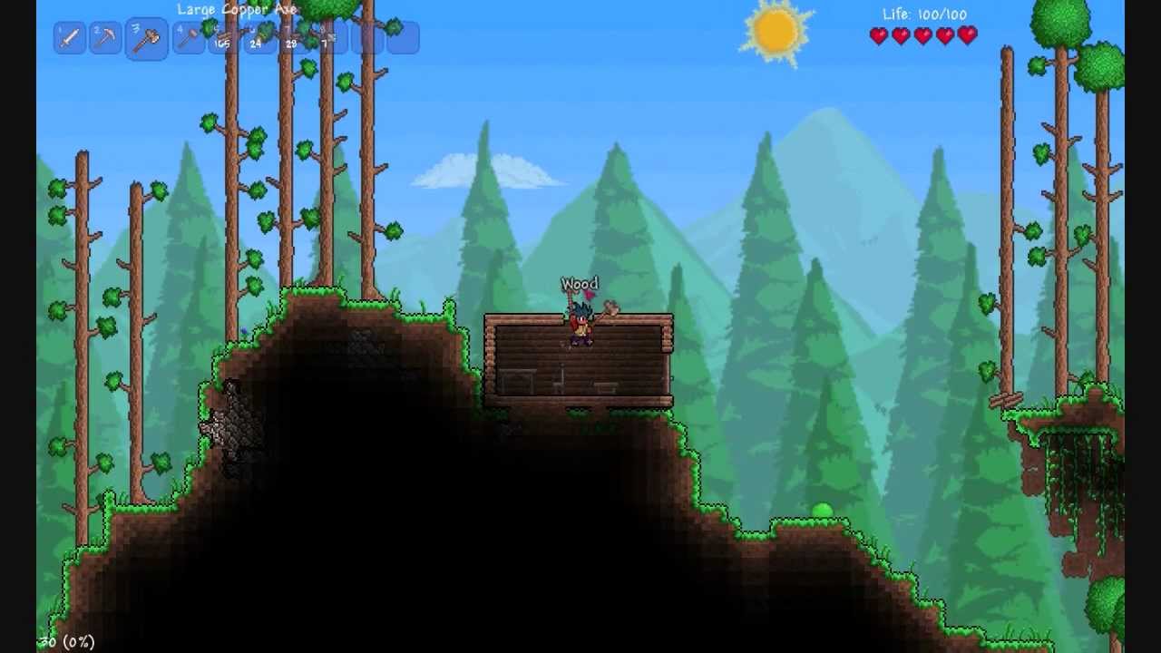 Terraria Basic House Building Guide - YouTube