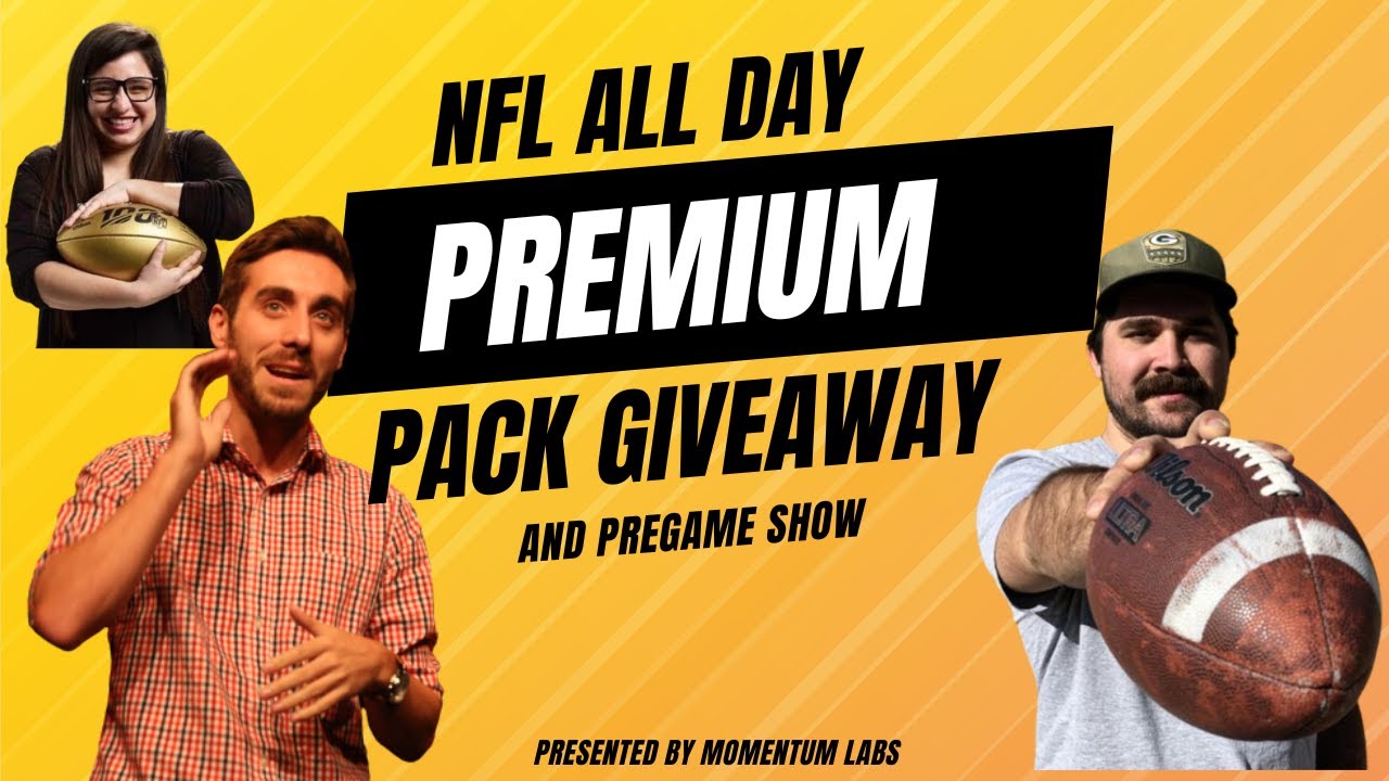 NFL ALL DAY PREGAME SHOW| Premium Pack Giveaway with AJ Curry - YouTube