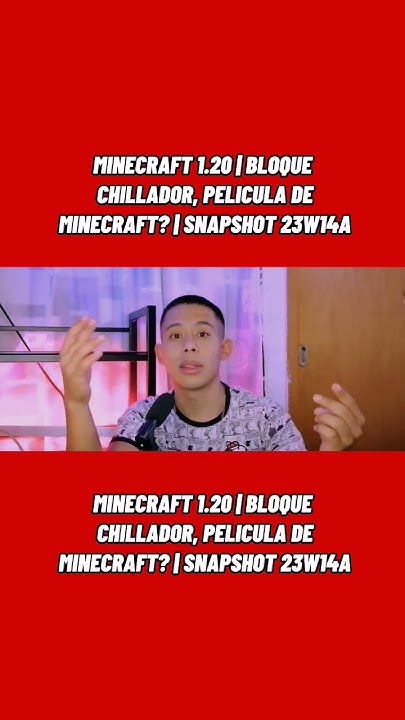 MINECRAFT 1.20 | BLOQUE CHILLADOR, PELICULA DE MINECRAFT? | SNAPSHOT ...