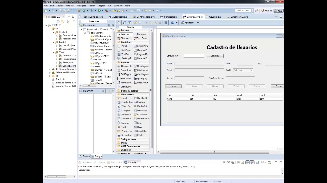 IFTECH Aula 15 - ScrollBar para Jtable - YouTube