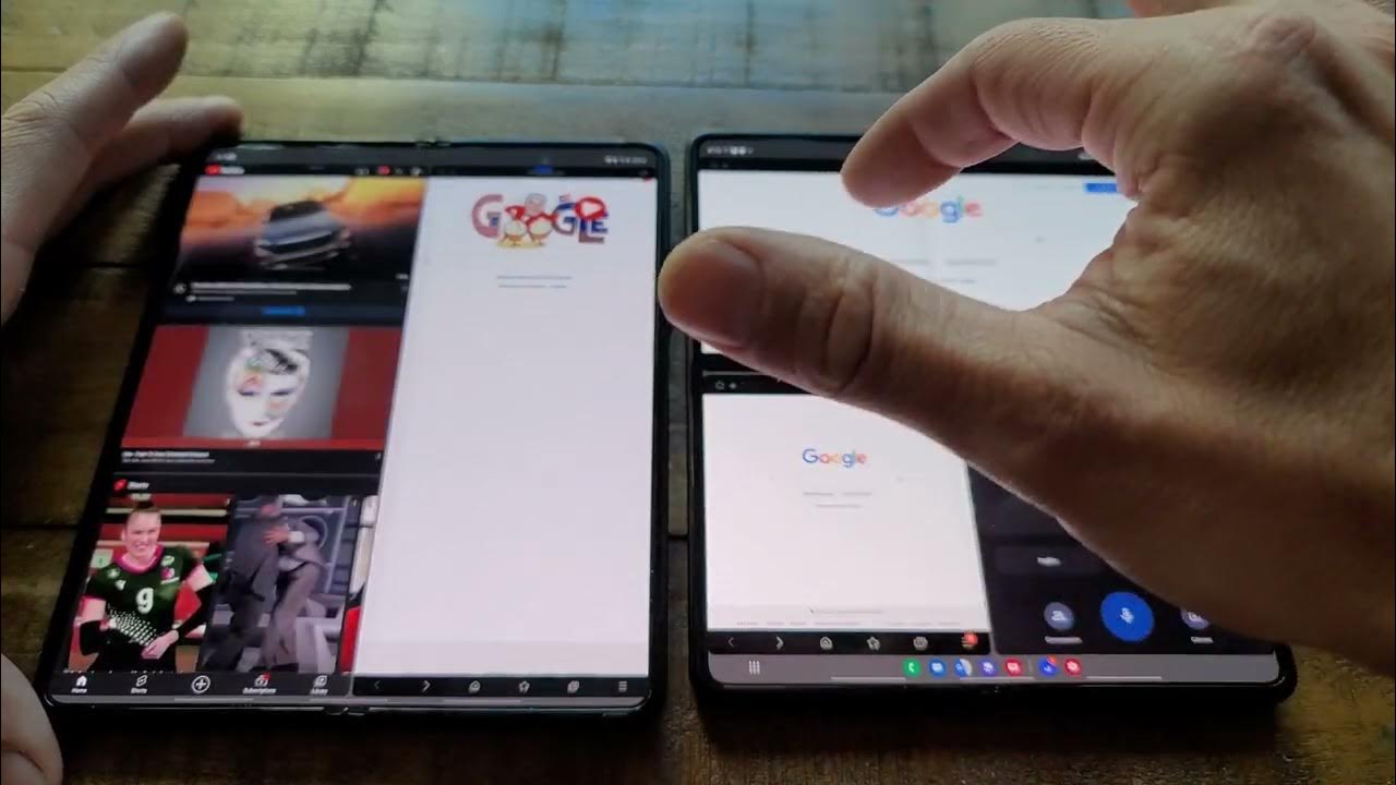 Las mayores diferencias entre Android 11 vs Android 12 in Samsung Galaxy Fold 3 - YouTube