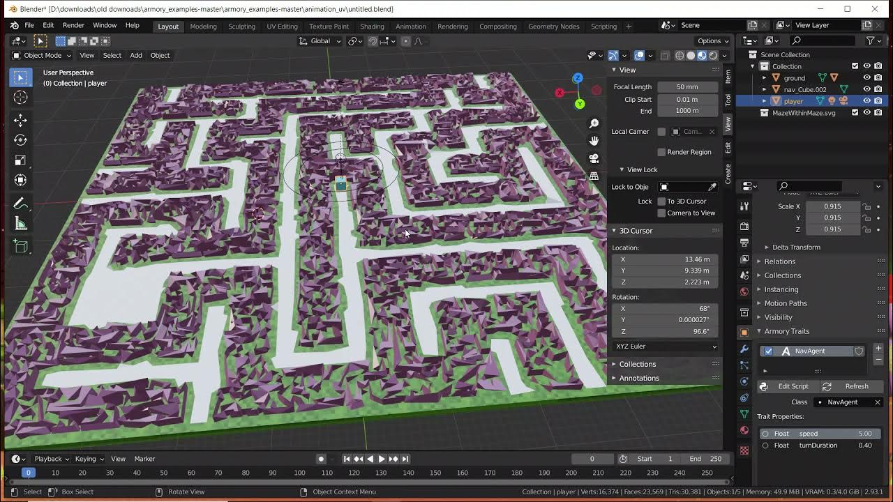 How To Create A Navmesh In Armory 3d Youtube
