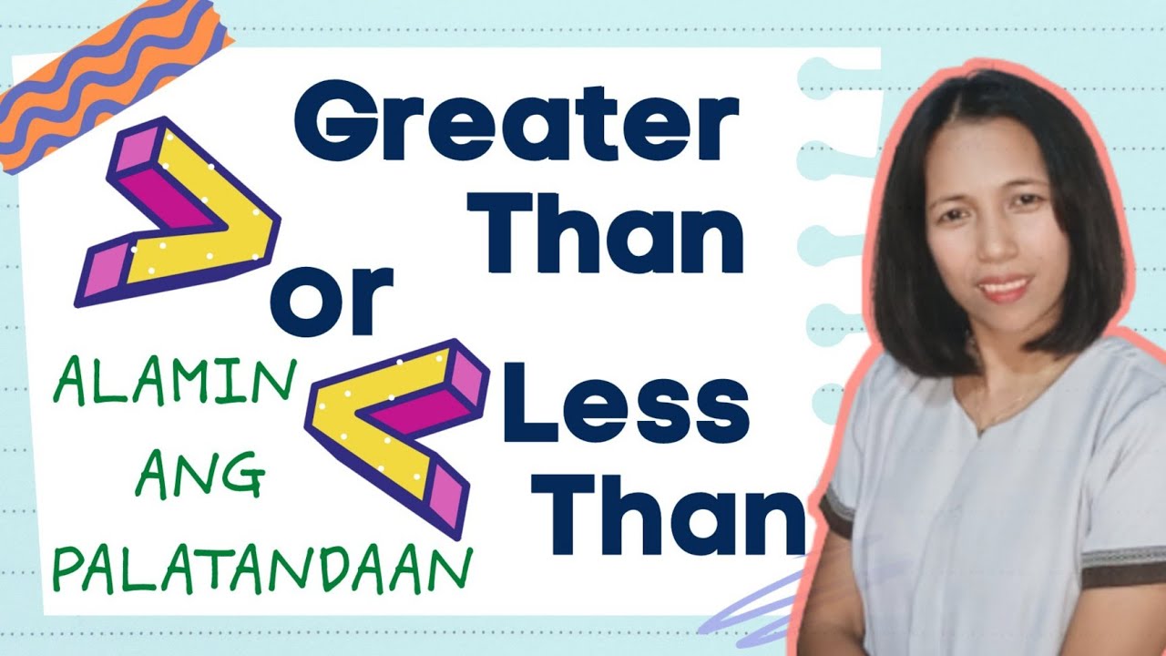 GREATER THAN OR LESS THAN: ALAMIN ANG PALATANDAAN - YouTube