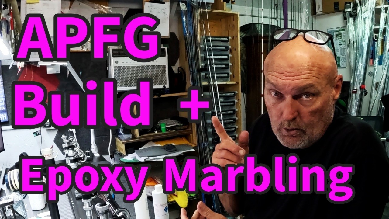 APFG Rod Build and Epoxy Marbling - YouTube