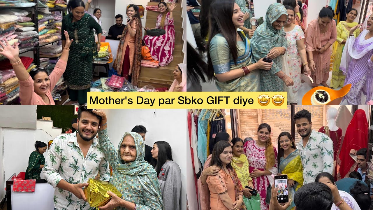 Sbko GIFT mile Mother's Day par🤩🤩#mothersday #rohitchhikara #haryanvi # ...