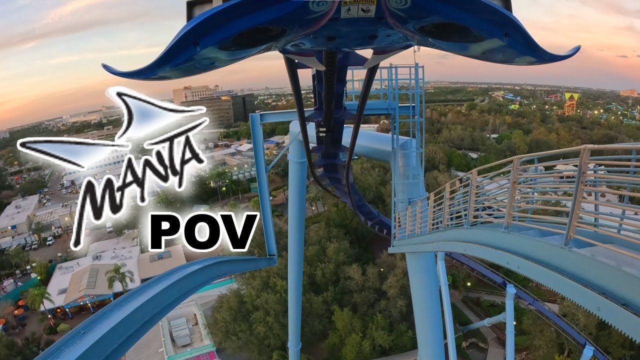 Manta at SeaWorld Orlando POV (4k 60fps) - YouTube
