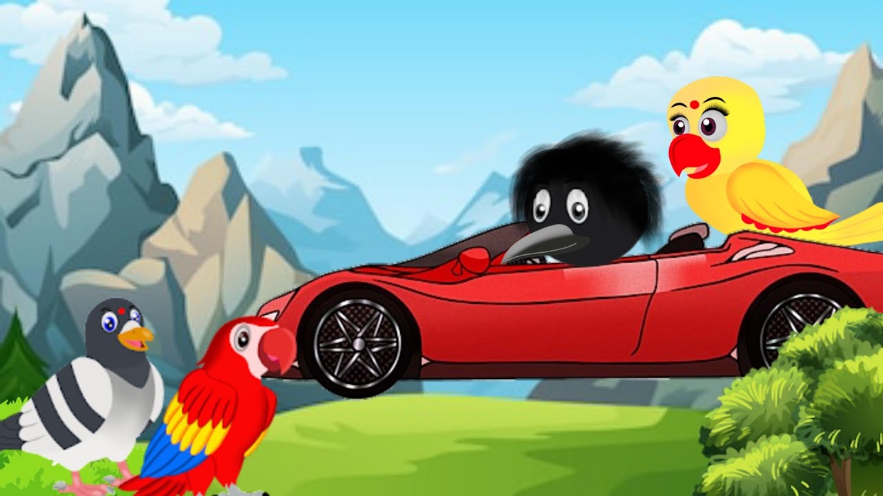 tuni chidiya ki car | tuni chidiya aur kalu kauwa ki Kahani|tuni ...