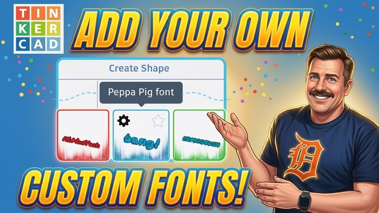 Add Tinkercad Custom Fonts You Can Use in All Your Designs! 💯🔥 - YouTube