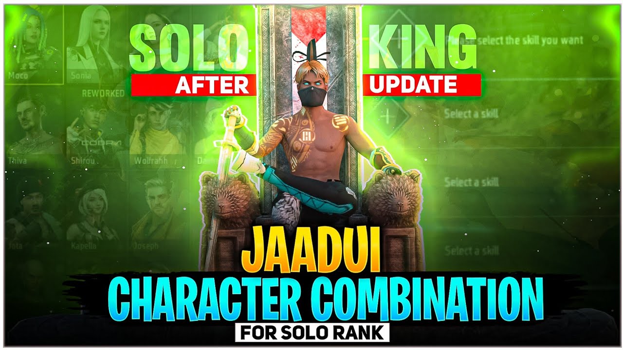 (SEASON 35) BEST CHARACTER COMBINATION FOR SOLO RANK PUSH || BR RANK ...