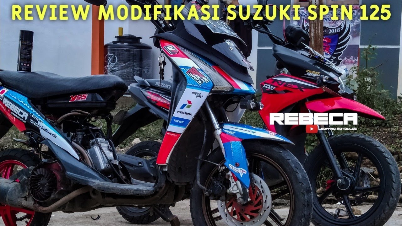 SPIL / REVIEW SUZUKI SPIN 125 MODIFIKASI!!! |REBECA | Leopard motovlog ...