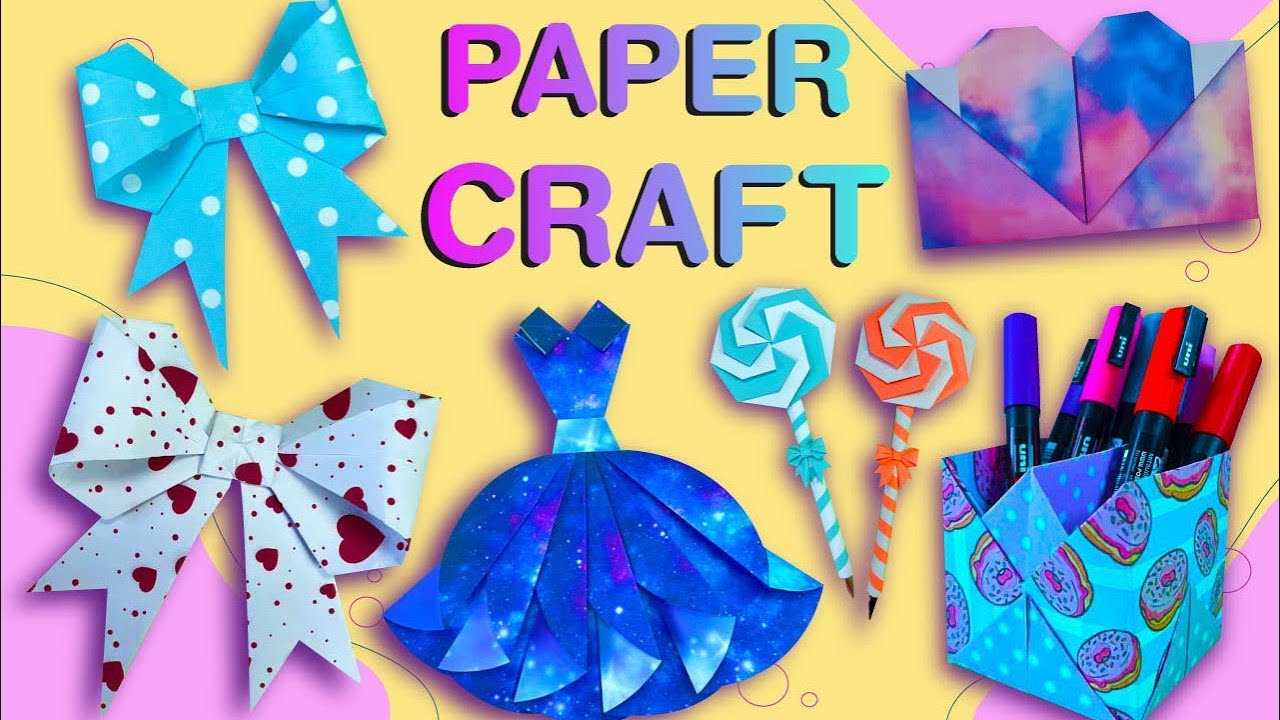 10 DIY FUNNY PAPER CRAFTS IDEAS WHEN YOU'RE BORED - YouTube