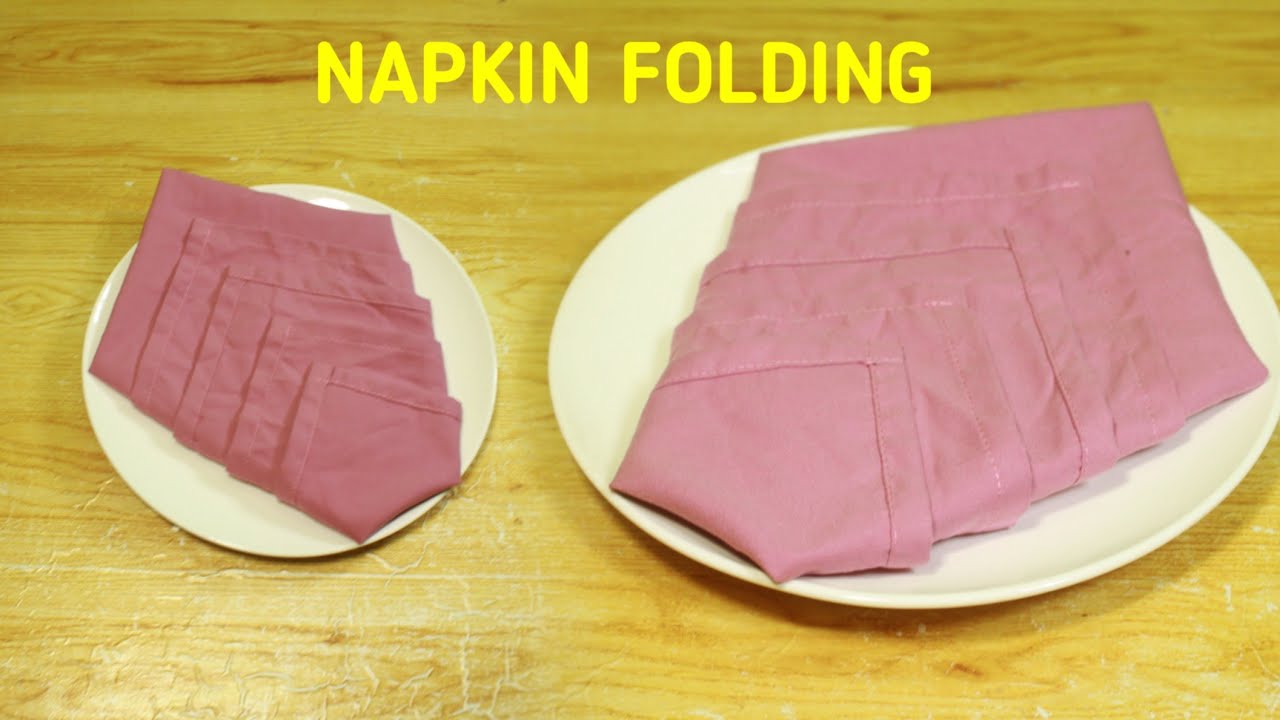 DIAMOND TABLE NAPKIN FOLDING #DESIGN - YouTube