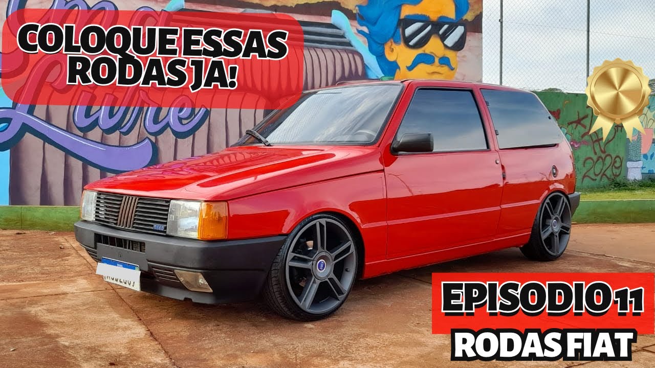 RODAS FIAT STILO ABARTH, FACÃO, AROS 15 & 17, NO FIAT UNO - YouTube
