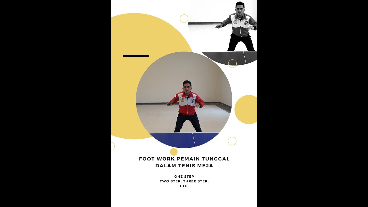 Footwork Tenis Meja : Pemain tunggal - YouTube