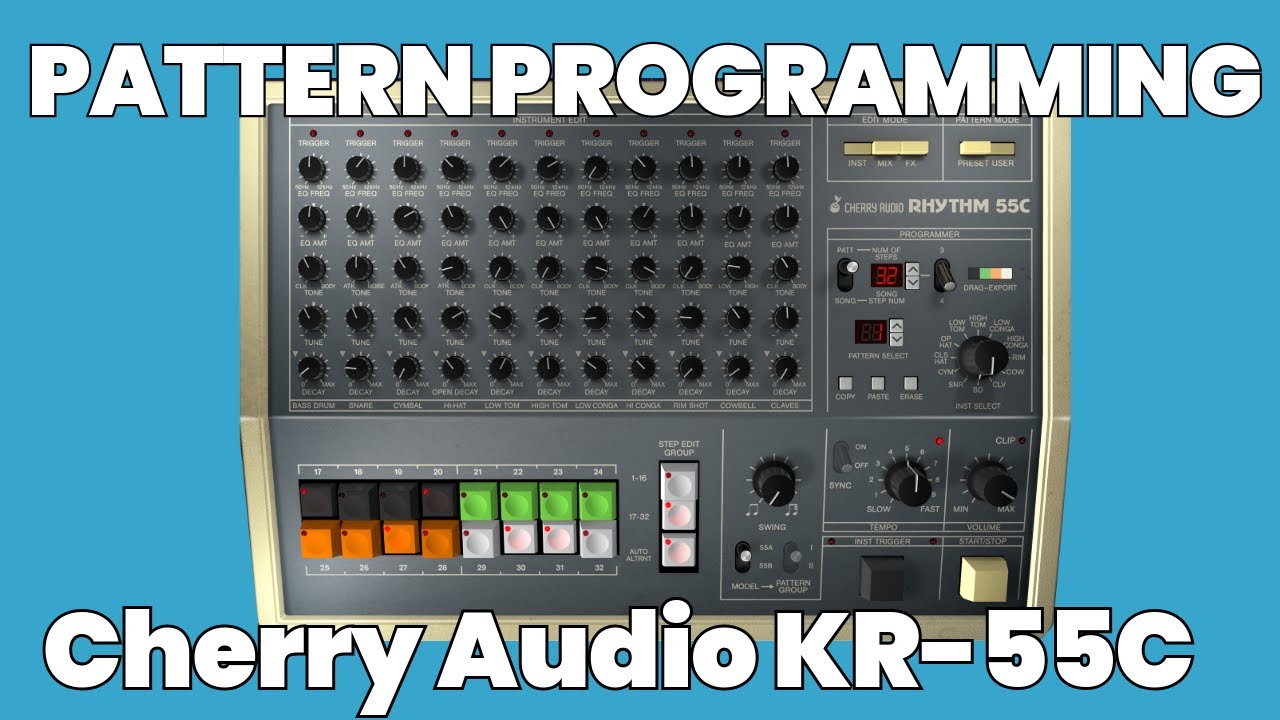 Easy Cherry Audio Rhythm 55C Preset Creation | Korg KR-55 - YouTube