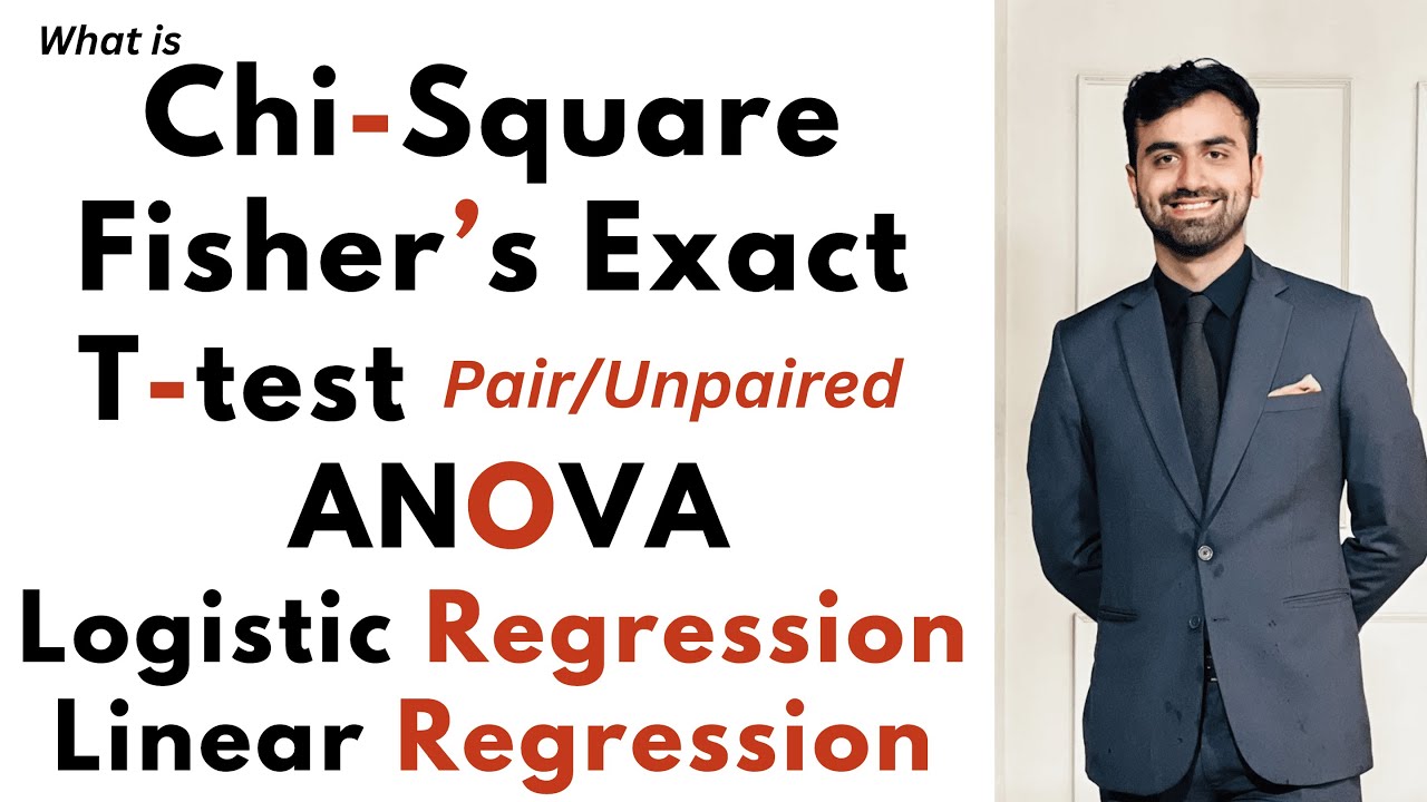 Chi Square, Fishers Exact,T test, ANOVA, Logistic Regression, Linear ...