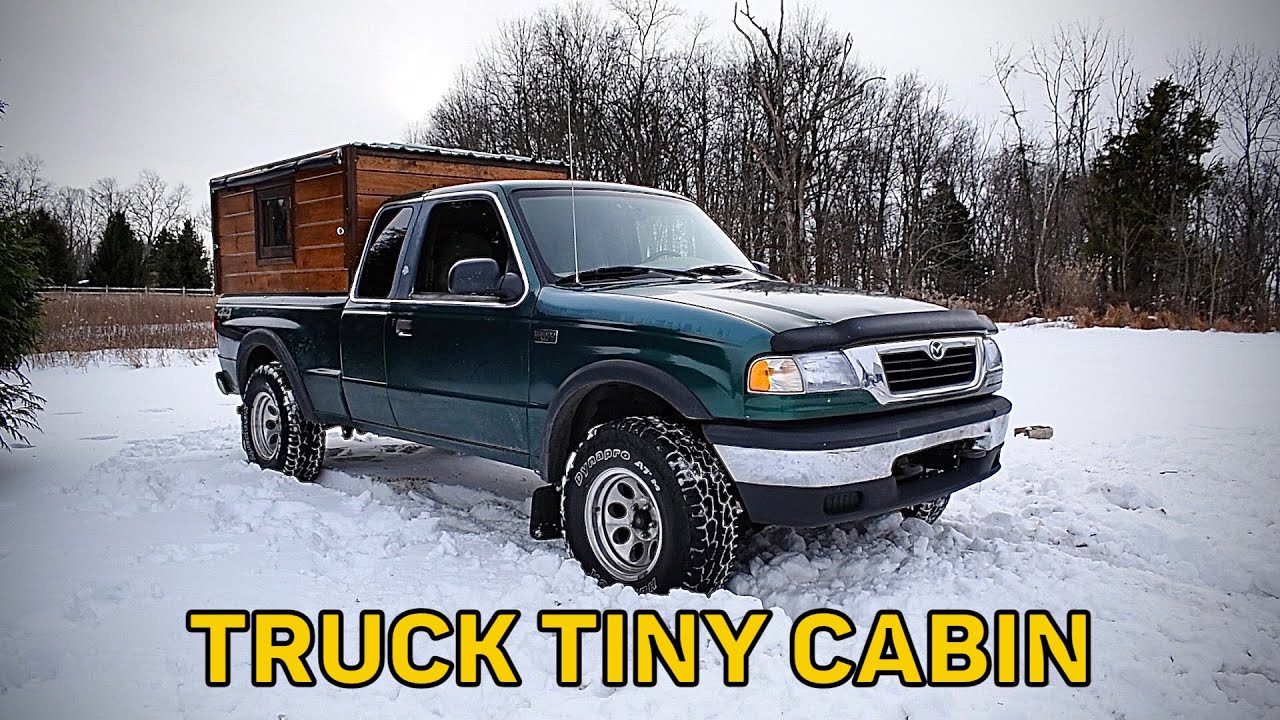 Cozy Tiny Cabin on 4WD Truck FULL TOUR - Wildbound Cabin Company Tiny ...