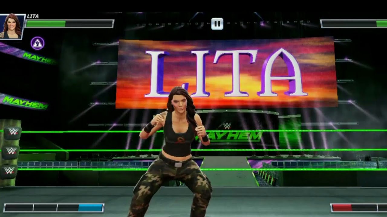 WWE Mayhem Game Lita game play by Bacxer gaming - YouTube
