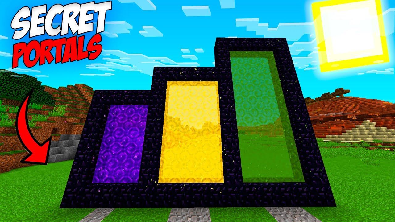 I FOUND THIS SO RARE Secret Portals! | What is Inside? | Minecraft ...
