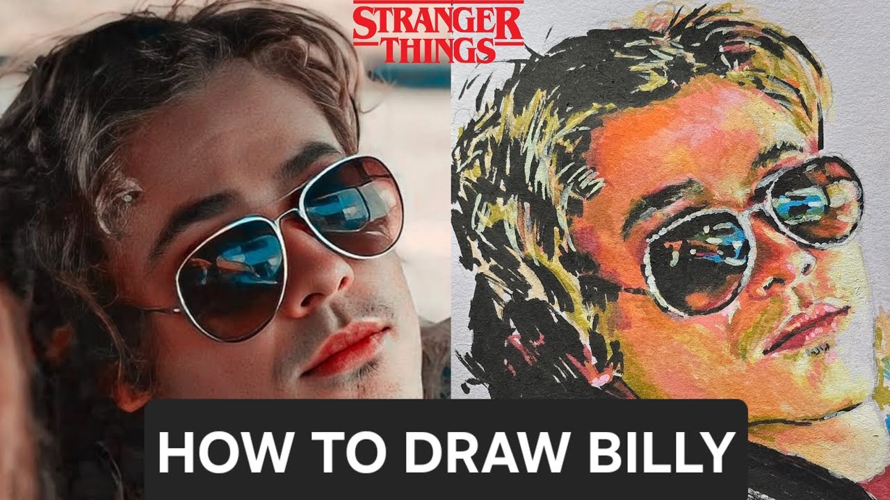 How to Draw Billy Hargrove from Stranger Things - YouTube