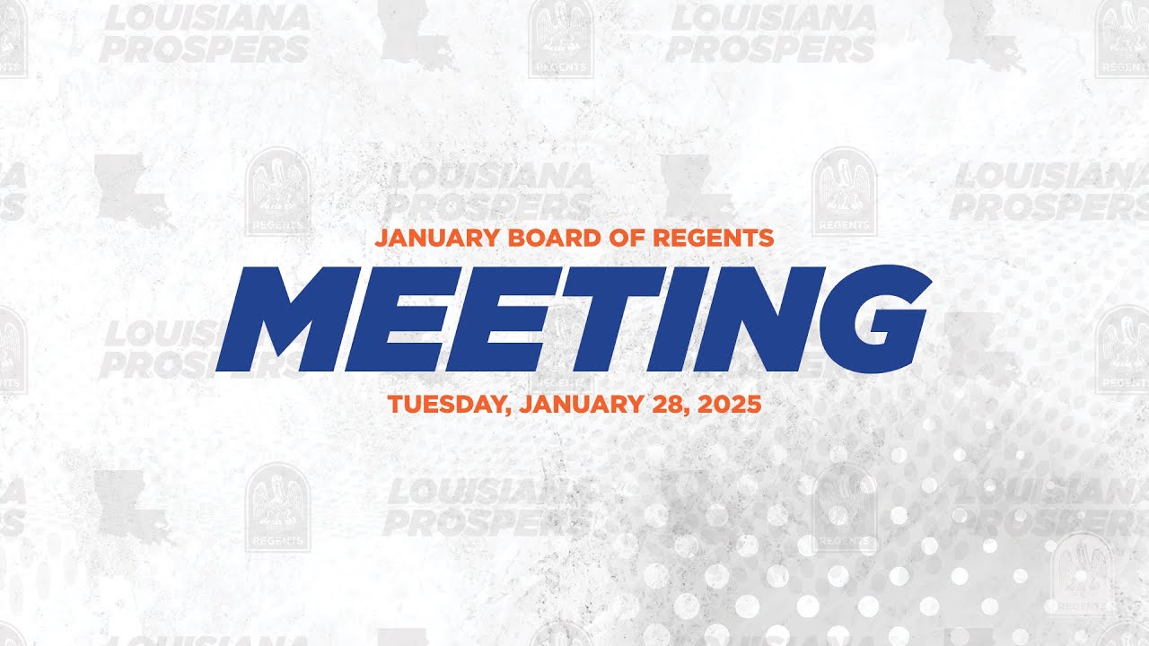 January 2025 Board of Regents Meeting - YouTube