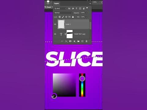 Text Effect Photoshop - Slice Effect - YouTube