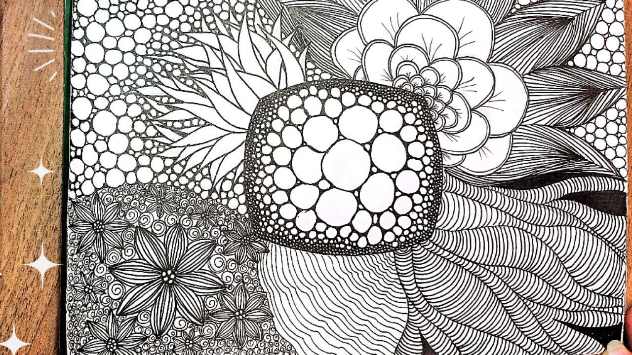 9 doodles in one design: how to draw a beautiful design with simple ...