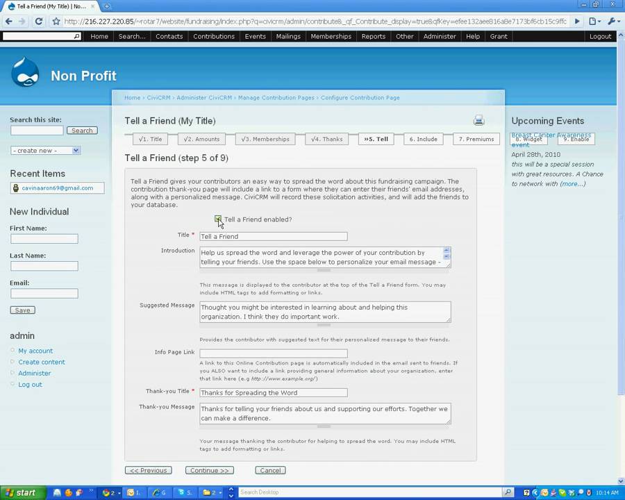 Drupal Civicrm - YouTube