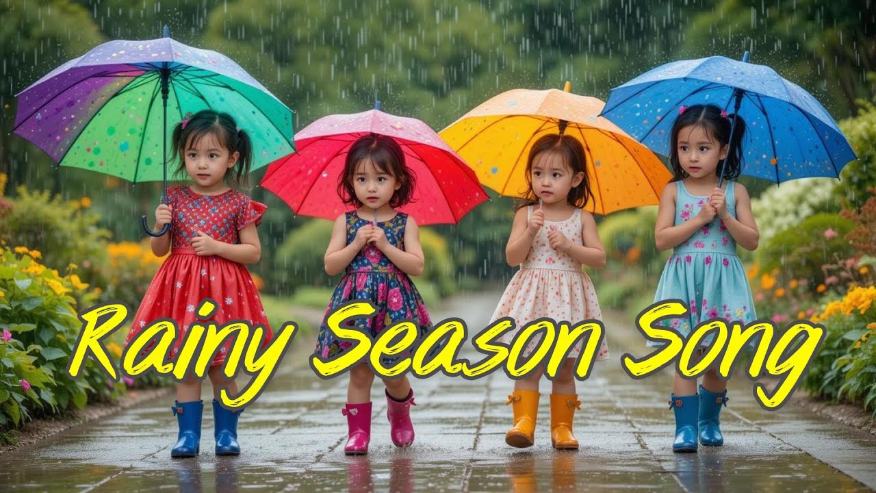 Rainy Season Song | Greeting Song for Kids | Nursery Rhymes | Happy ...