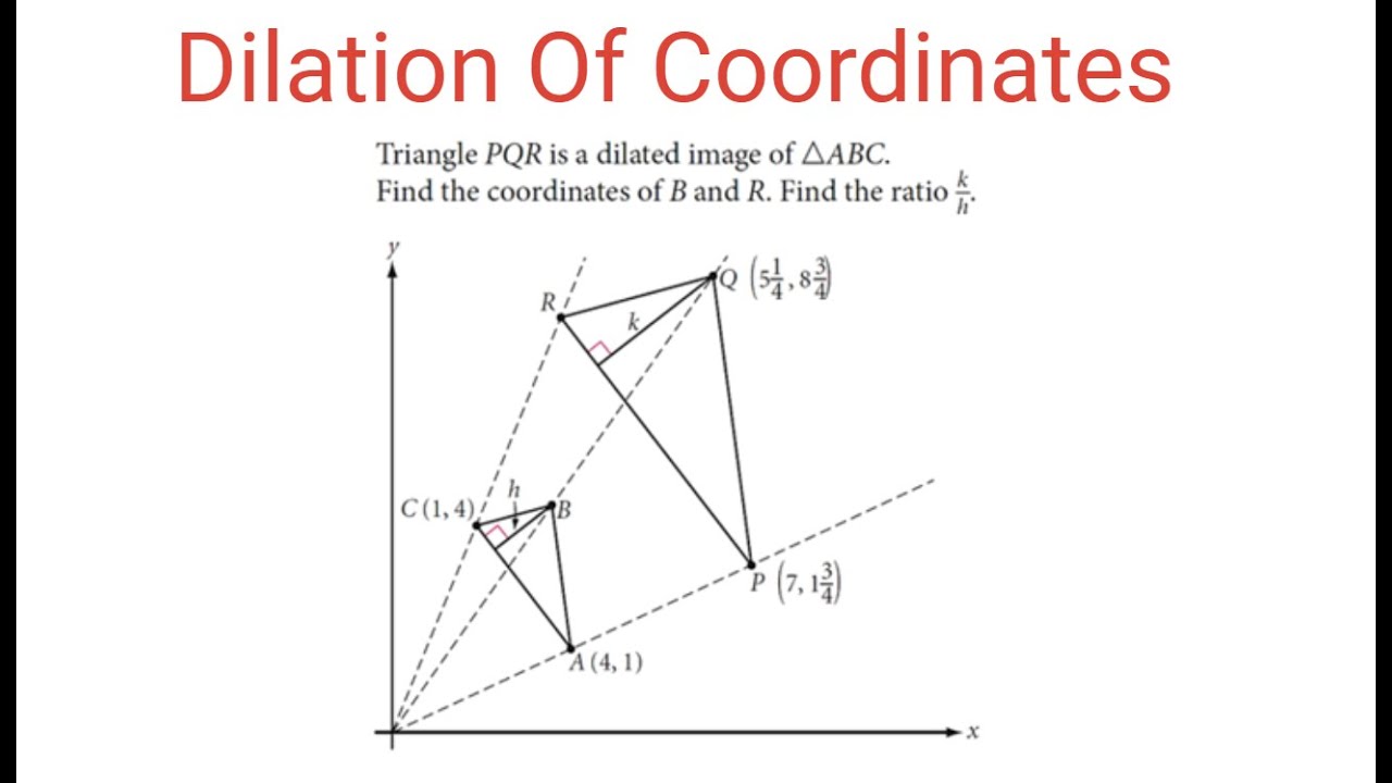 DILATION OF COORDINATES: Find The Coordinates Of Points B & R - YouTube