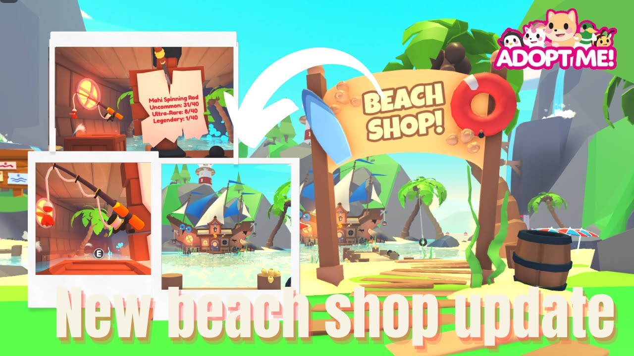 ADOPT ME *HOW TO COLLECT THE NEW PETS* +🐟🐠// BEACH SHOP TOUR New Map ...