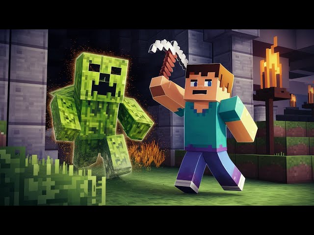 Minecraft Hintergrundbild Steve Und Creeper Maniac Minecraft