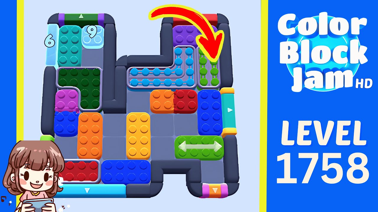 Color Block Jam Level 858 (1758) Solution Walkthrough - YouTube